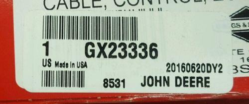 GX23336 John Deere OEM Zone Control Operator Presence Cable | eBay