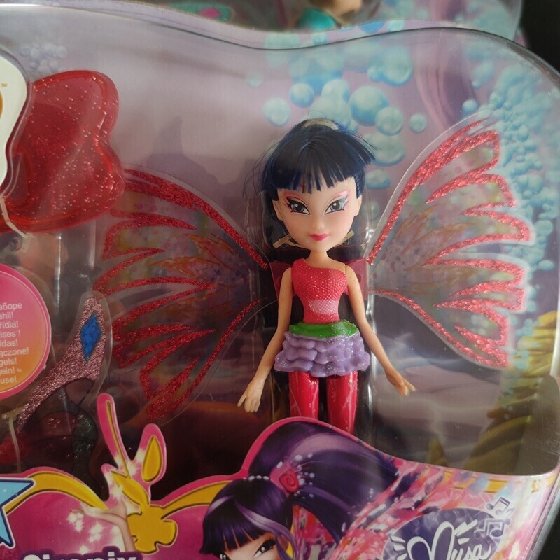 Winx Club Sirenix Mini Magic Doll Fairy LAYLA 2 WINGS Girls Dress Up ...