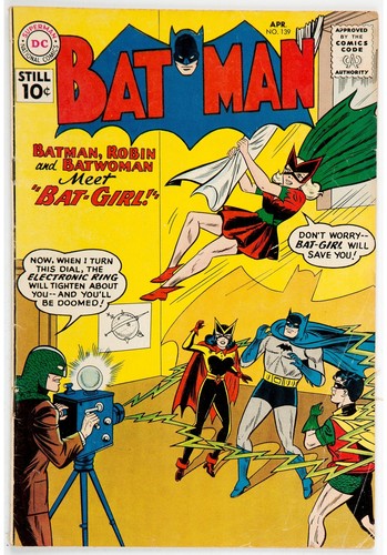 1961 Batman 139 MID GRADE - 1ST APPEARANCE OF BAT-GIRL BETTY KANE | eBay