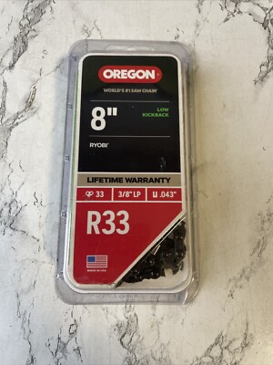 Oregon R33 AdvanceCut 8-Inch Chainsaw Chain, Fits Ryobi, Greenworks | eBay