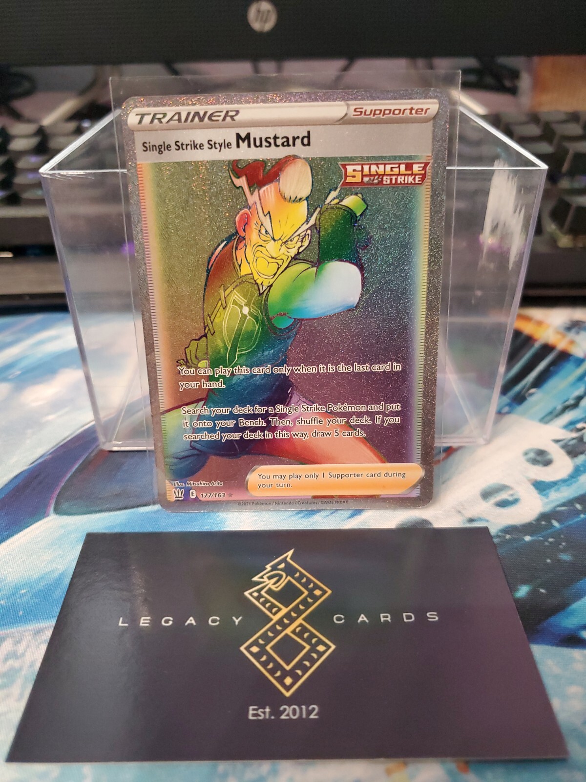 Single Strike Style Mustard Full Art Trainer - 177/163 Battle Styles ...