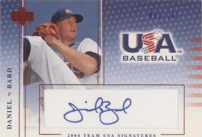 2005 Upper Deck USA Baseball - Team USA Signatures Daniel Bard #S-25 ...