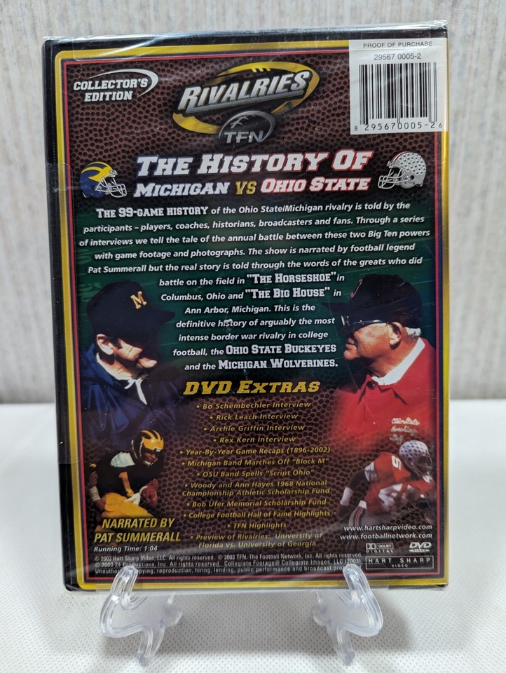 TFN Rivalries: Michigan Vs. Ohio State (DVD, 2003) 829567000526| eBay