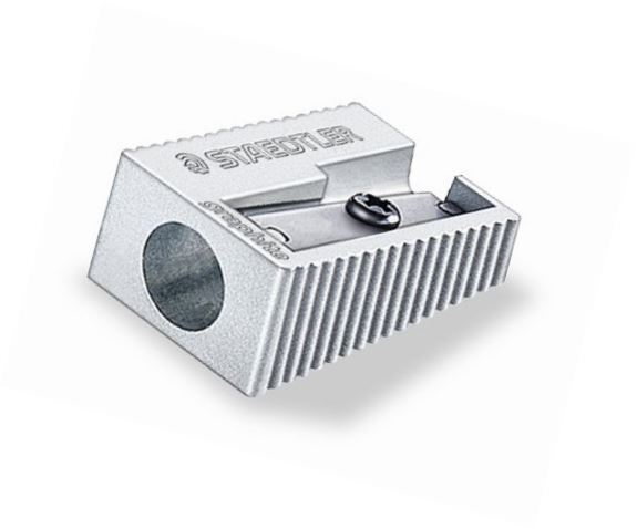 Staedtler Metal Pencil Sharpener Single Hole Premium Quality x 2 | eBay