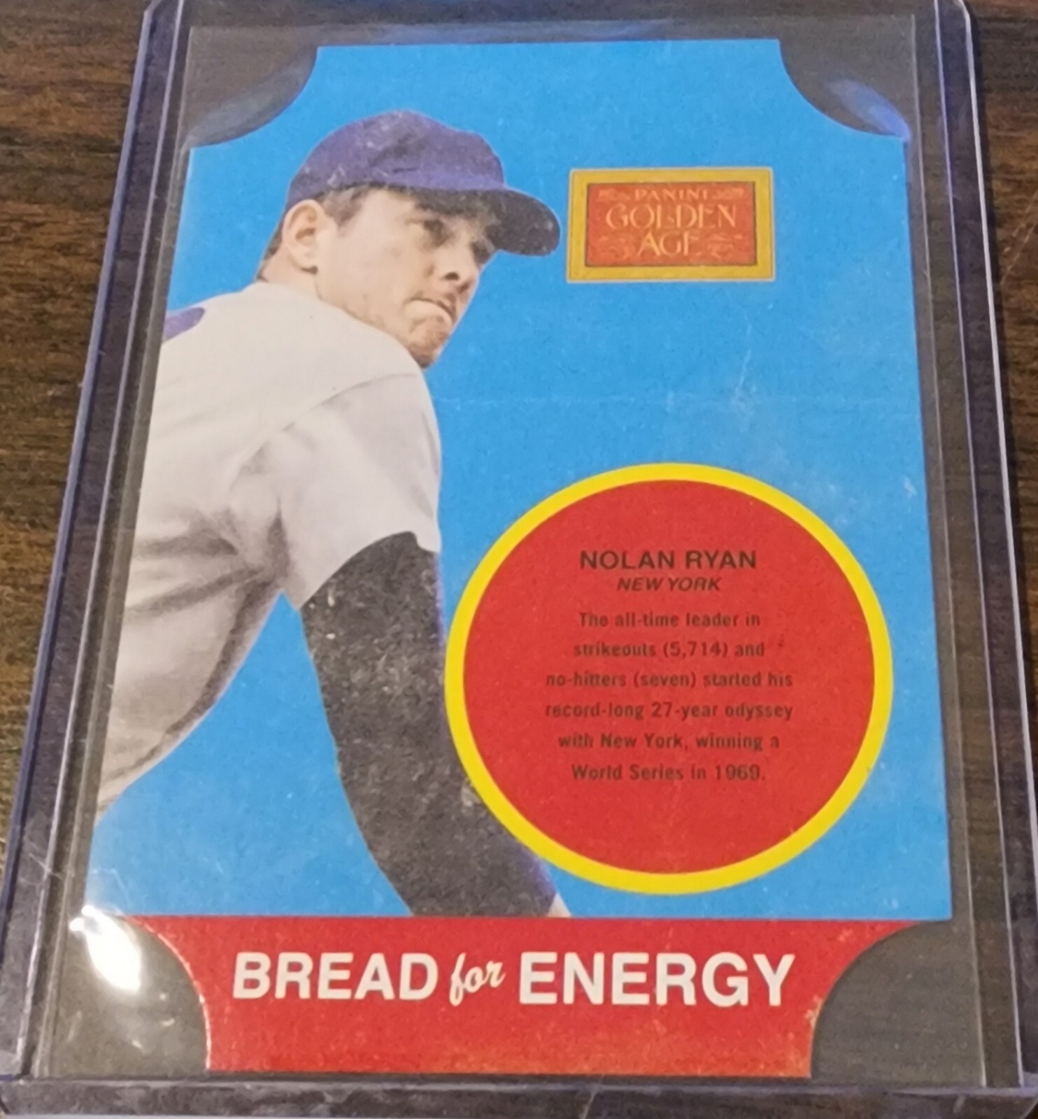 2013 Panini Golden Age NOLAN RYAN "Bread For Energy" #4 NEWYORK METS | eBay