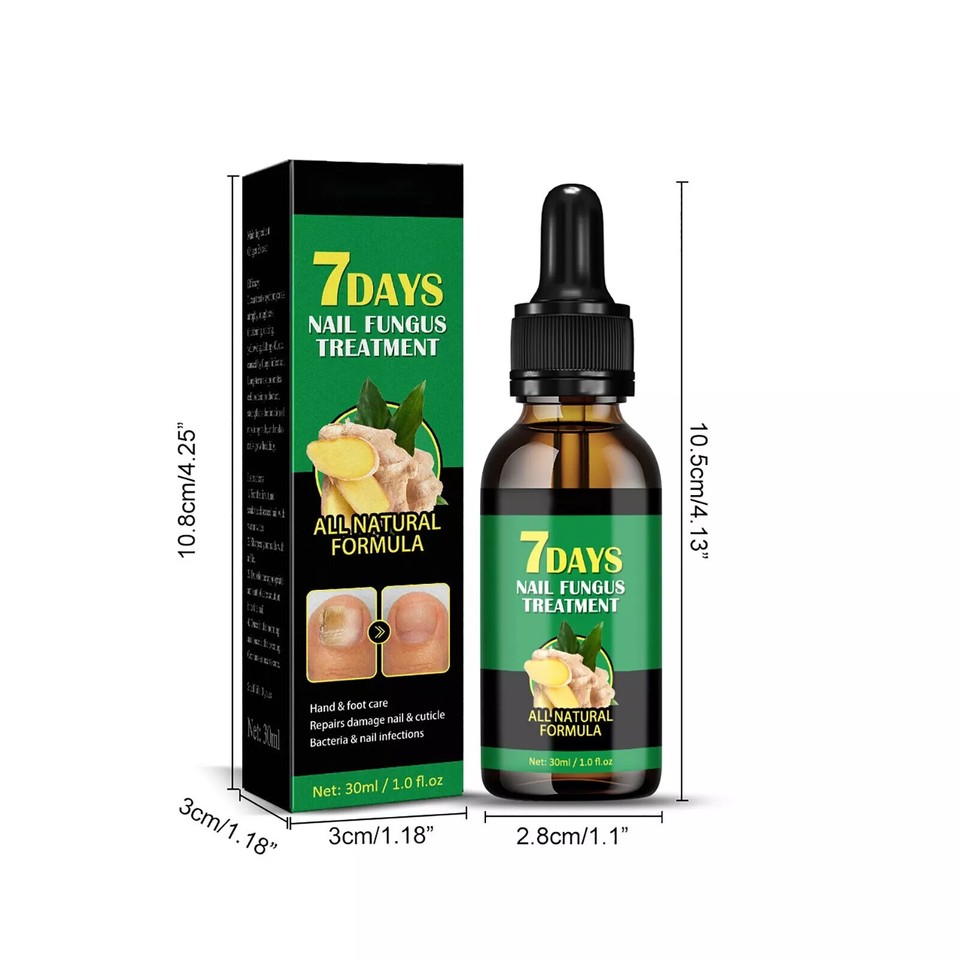 7 Days Nail Fungus Treatment All Natural Formula Gingers Nail Toenail ...