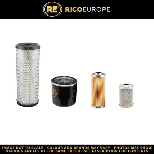 Filter service kit fits KOBELCO SK25 SR-6E Air Oil Fuel w/YANMAR 3TNE74 ...
