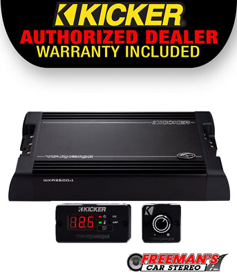 Kicker 49WXA3600.1 Warhorse 3600 Watts Mono Class D Subwoofer Amplifier ...