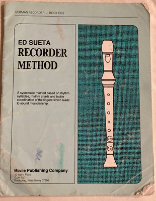ED SUETA RECORDER METHOD MUSIC BOOK | eBay