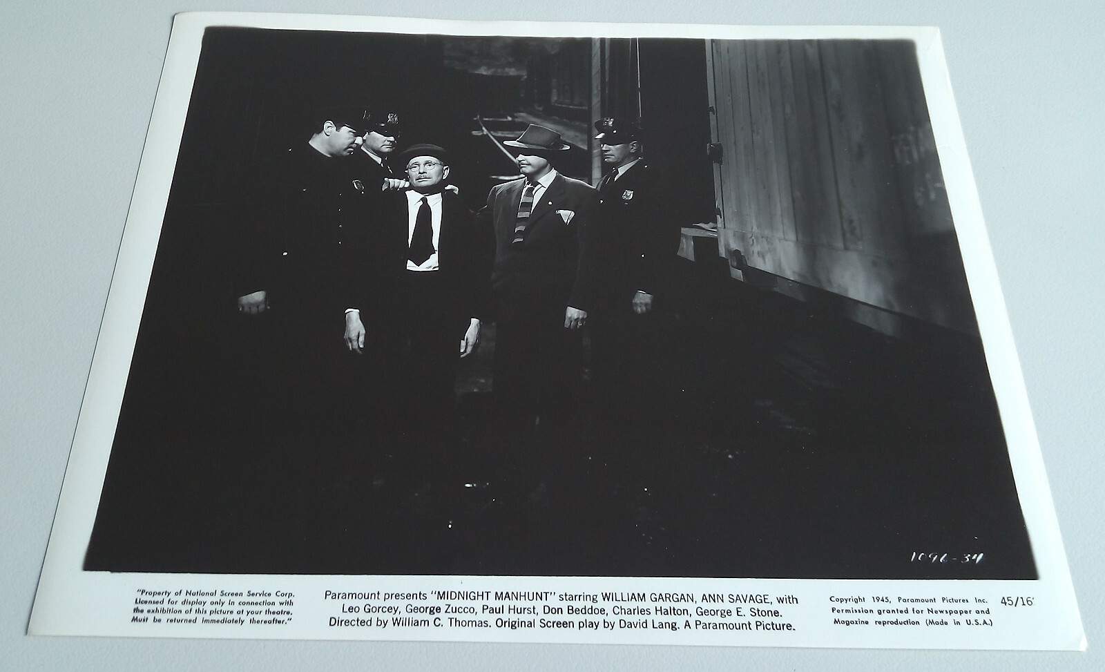 Midnight Manhunt ’45 ROBERT BARRON CHARLES HALTON DON BEDDOE TRAIN | eBay