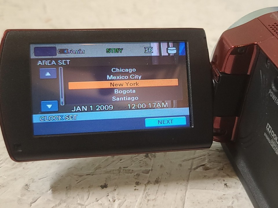 SONY Handycam DCR-SR47 60x Optical Zoom Video Camcorder | Red ...