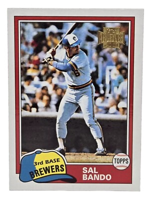 2001 Topps Archives Reprint #623 Sal Bando - Milwaukee Brewers | eBay
