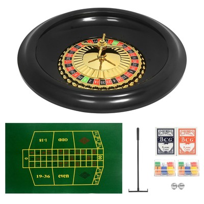 Roulette Wheel Game Set Casino Game Set with 120 Chips, 2 Pairs of ...