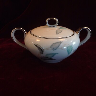 Vintage Mid Century Valmont China Leaf Fantasy Covered Sugar Bowl | eBay