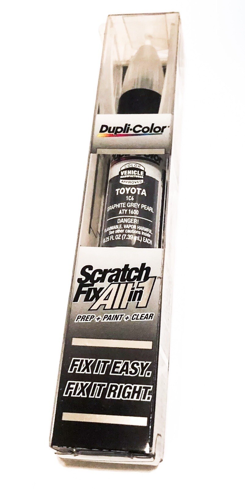 Duplicolor All-in-1 Touch Up Paint Fix 1C6 TY 1600 Toyota Graphite Grey ...