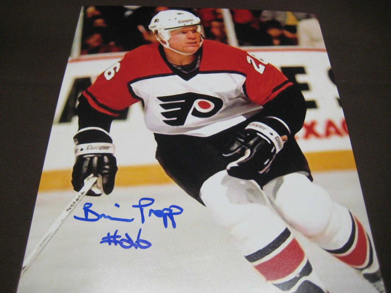 NHL FLYERS LEGEND BRIAN PROPP AUTOGRAPHED 8X10 PHOTO W/ COA FREE SHIP ...