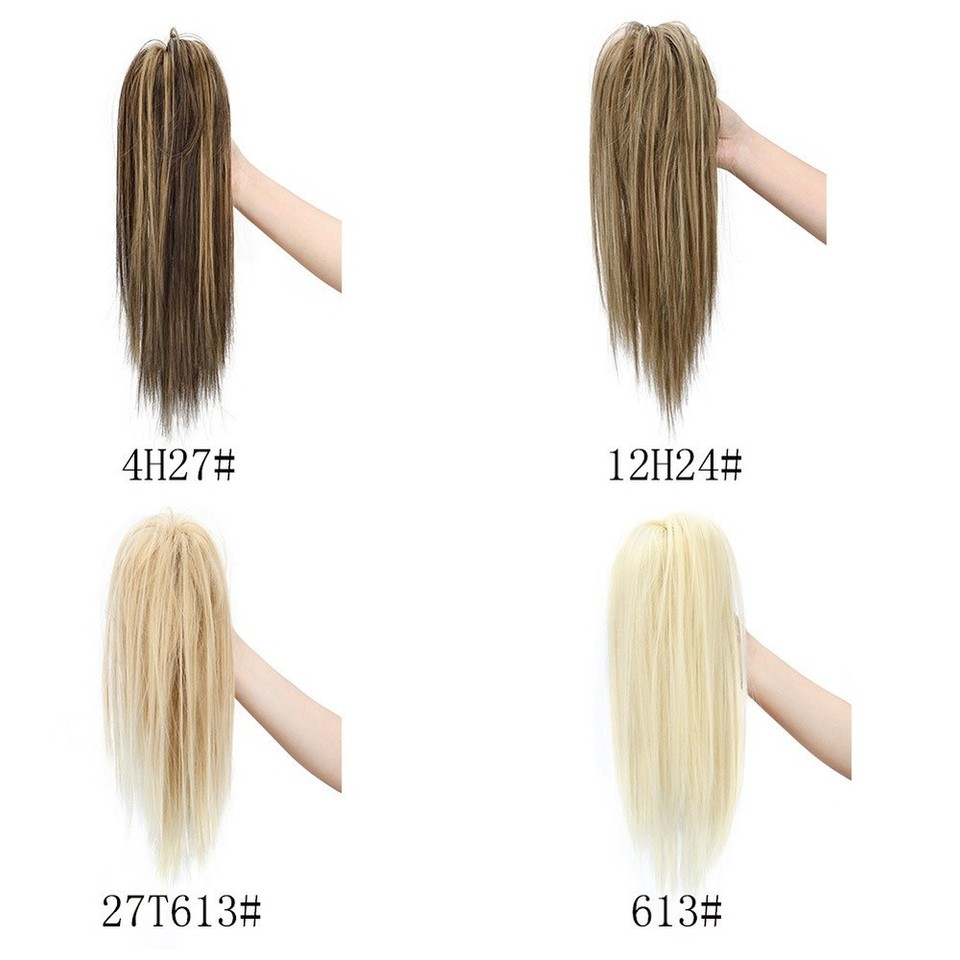 Synthetic Hair Ponytail Extensions Half Up Waterfall 35cm High ...