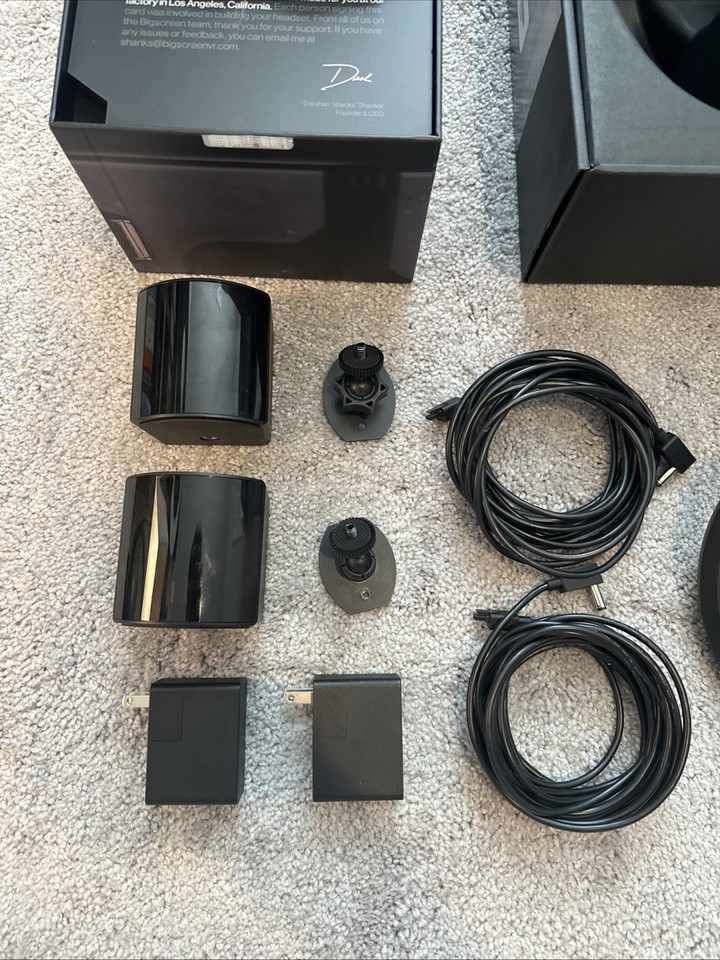 FULL Bigscreen Beyond VR Headset Kit w/ Base Stations & Valve Index ...
