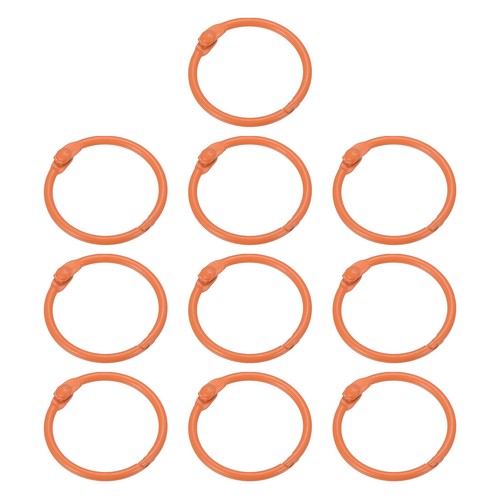 1 Inch Loose Leaf Binder Rings, 10 Pack Metal Colorful DIY Keychain ...