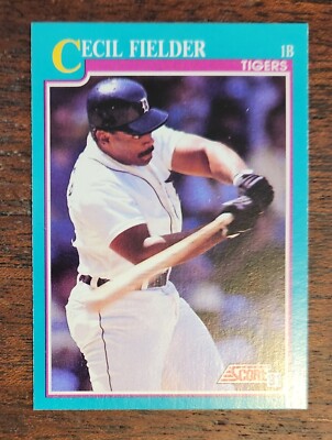 1991 Score Baseball Card Cecil Fielder Detroit Tigers #168 | eBay