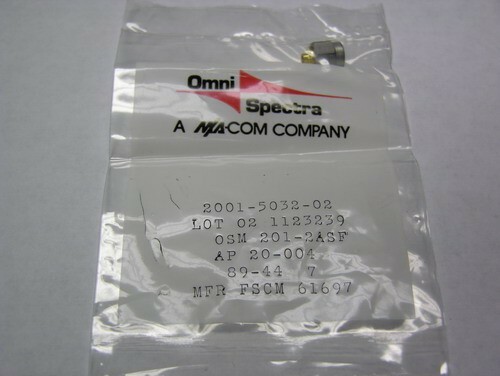 8 Omni-Spectra 2001-5032-02 SMA OSM Straight Cable Plug Direct Solder ...