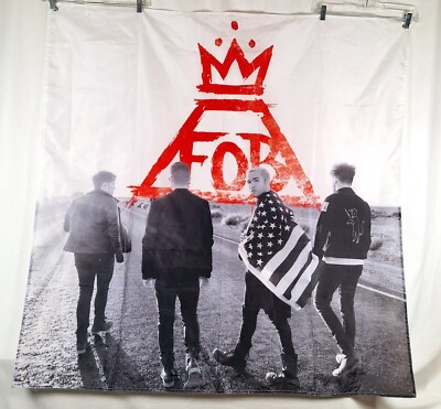 FALL OUT BOY FOB Large 4 Ft X 4 Ft Patrick Stump Logo Cloth Flag Wall Banner | eBay