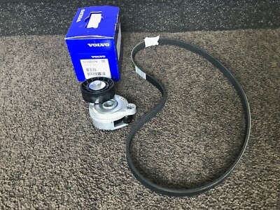 GENUINE VOLVO AUXILIARY DRIVE BELT & TENSIONER TENSION PULLEY 31330379 ...