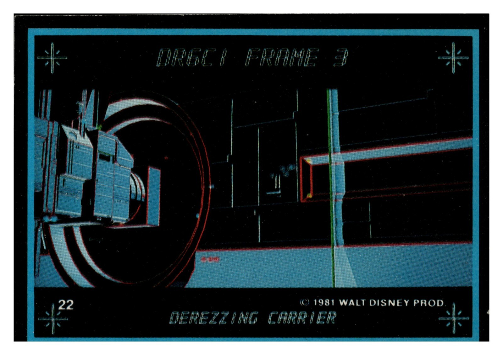 1981 Disney Tron The Movie Single Trading Card #22 Puzzle Back The Ride ...