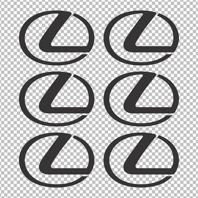 LEXUS LOGO 6 SMALL 2" 2.5" 3" LEXUS SYMBOL EMBLEM VINYL DECAL STICKER ...