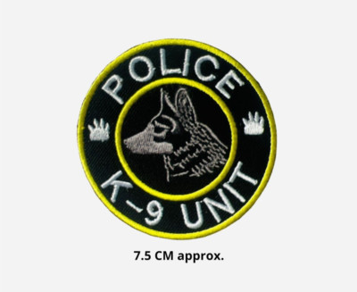 Police K9 Special Force Dog Unit Embroidered Iron On/Sew On Patch Badge ...