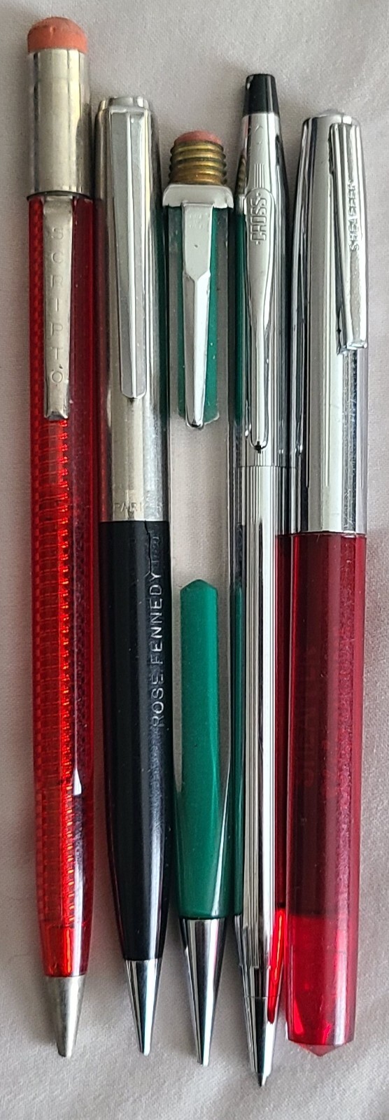 Lot Of 5 Vintage Pens and Mechanical Pencils - Cross, Schaffer, Scripto ...