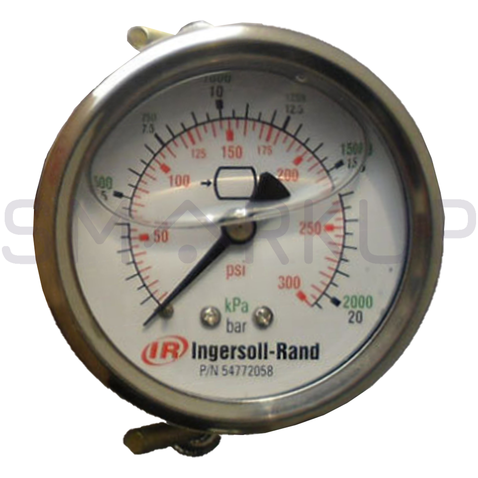 New In Box INGERSOLL RAND IR 54772058 Pressure Gauge | eBay