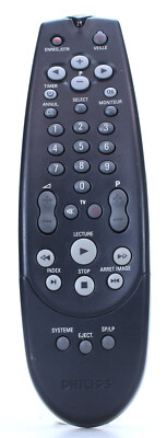 Original Philips RT174/104 VHS Remote Control (Ref#R-939) | eBay