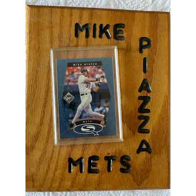 Mike Piazza handmade Wooden Plaque with Upper Deck Trading Card | eBay