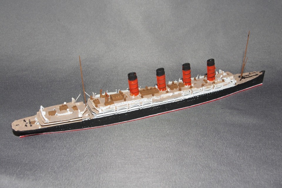ALBATROS CUNARD PASSENGER SHIP 'RMS LUSITANIA' 1/1250 MODEL SHIP | eBay