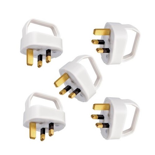 5 Mains EASY PULL GRIP HANDLE Plug UK 13A Mobility Arthritis Disability ...