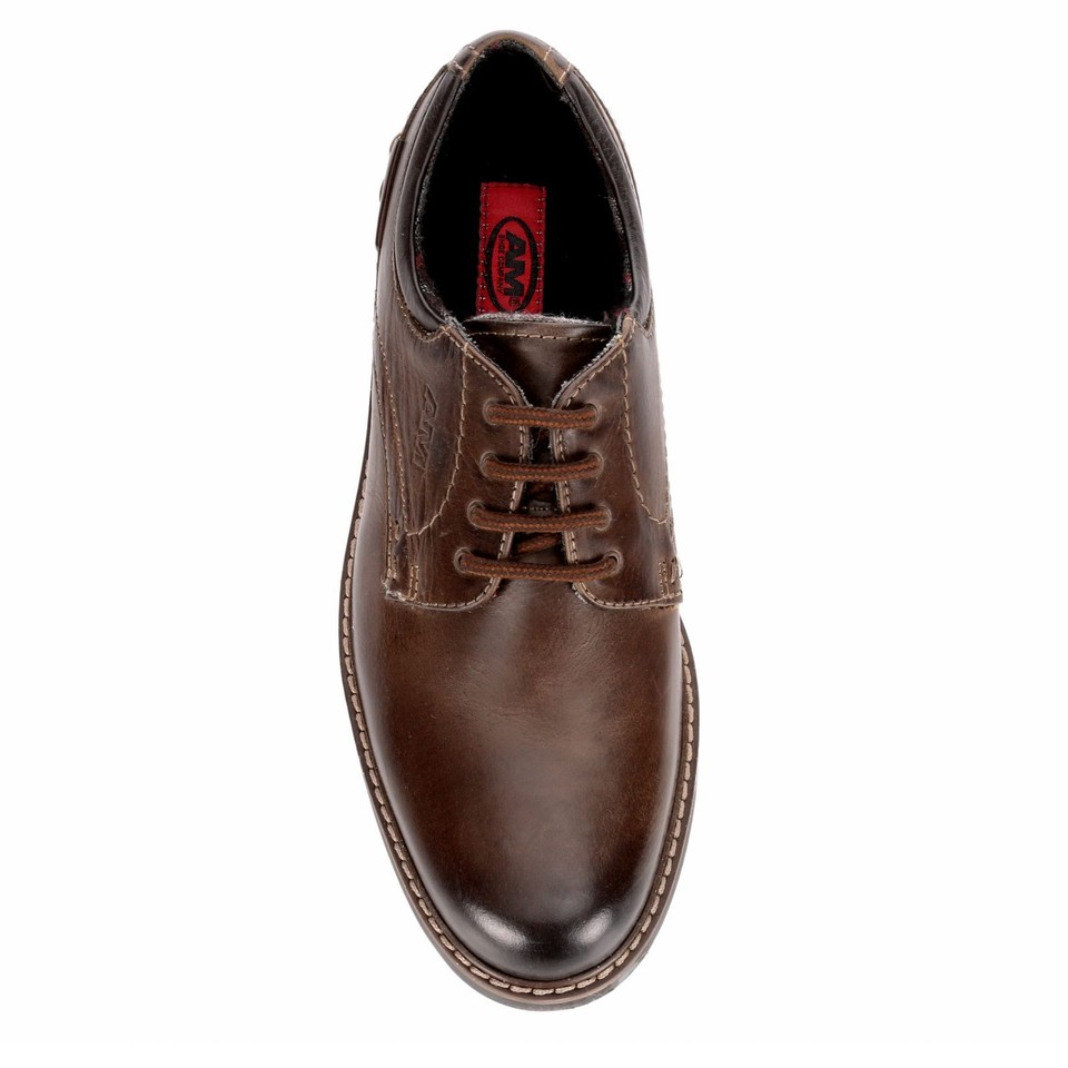 AM Shoes Mens Leather Lace Up Oxford Dress Shoes | eBay