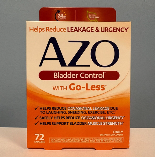 AZO Bladder Control with Go-less Supplement 72 Capsules EXP 01/2026 ...