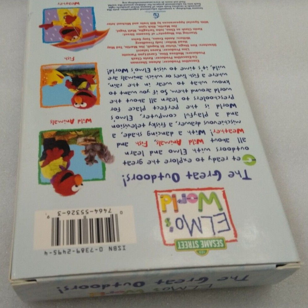 VHS Sesame Street Elmos World - The Great Outdoors (VHS, 2003 ...
