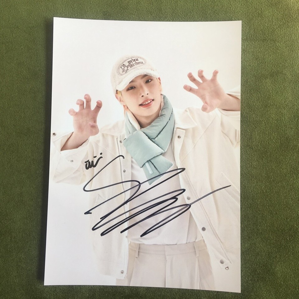 ATEEZ ateez Autographed Group Photo 5*7 K-POP Collection Gifts 2023A | eBay