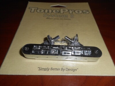 NEW- Tone Pros TP6-C Standard Nashville Tunematic Bridge - CHROME | eBay