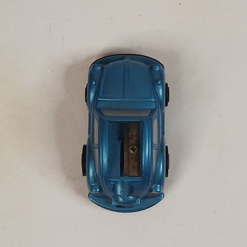 Volkswagon VW Beetle Pencil Sharpener Pull-Back (Tested) Vintage Blue ...