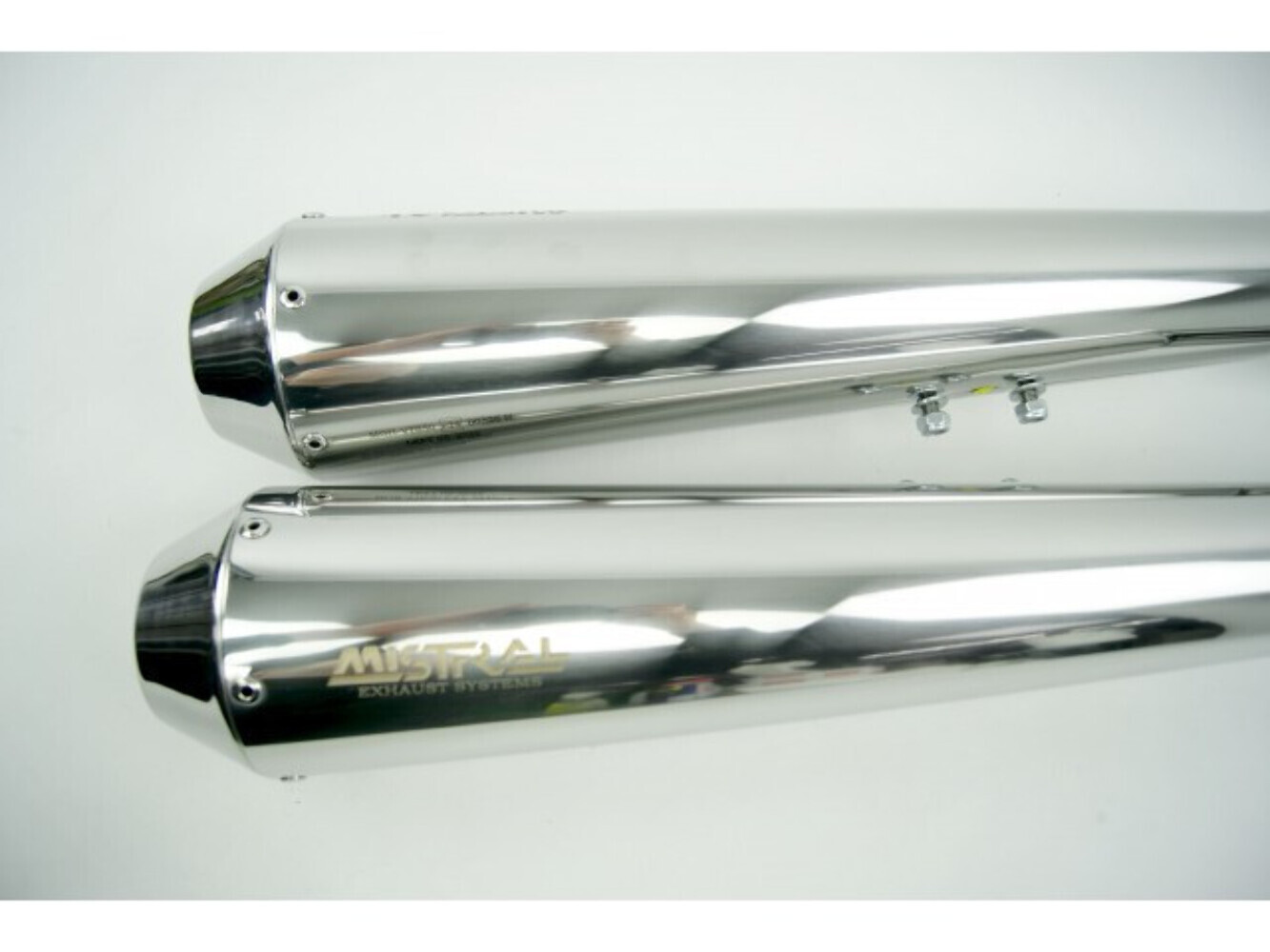 MOTO GUZZI Auspuffsatz V7 IV Mistral Rvs lang GUMGH-V785 Exhaust set V7 ...