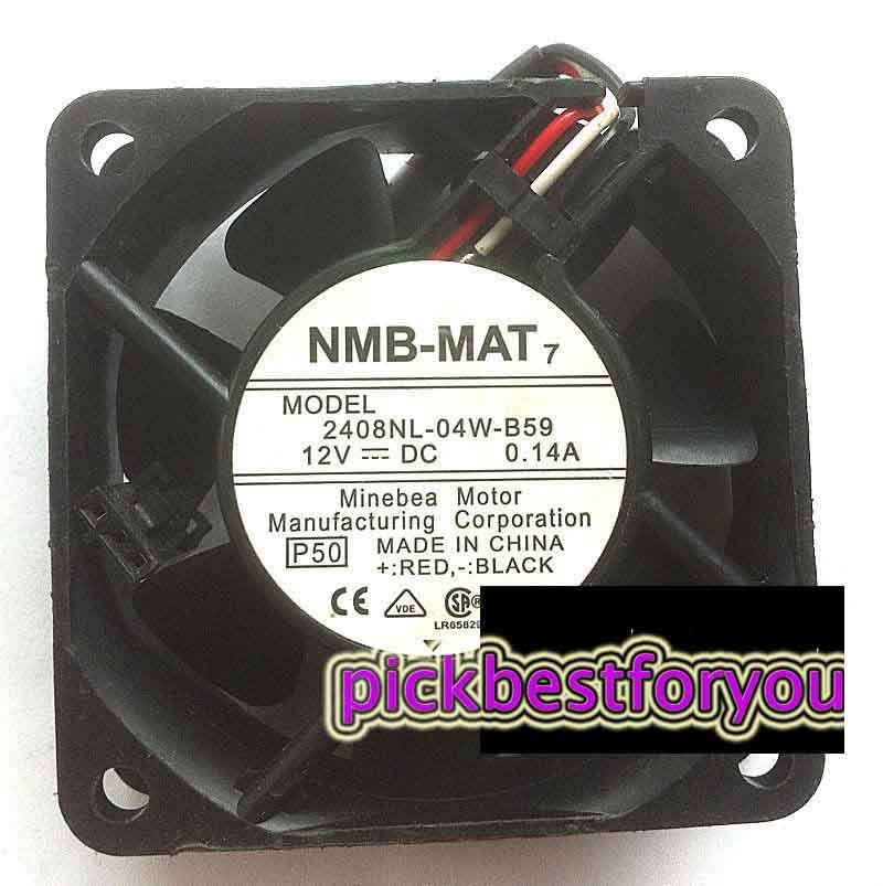 NMB 2408NL-04W-B59 fan 60*60*20mm 3wire 12V 0.14A #M3041 QL | eBay