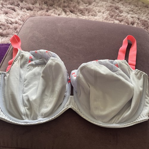 bravissimo size 30JJ blue & pink patterned bra | eBay UK