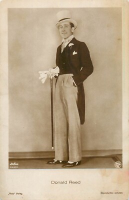 Donald Reed movie film star actor postcard | eBay