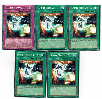 Destiny Board DB2 "F" + Spirit Message I"+N" +A" +L" RP02-EN046-47-48 ...