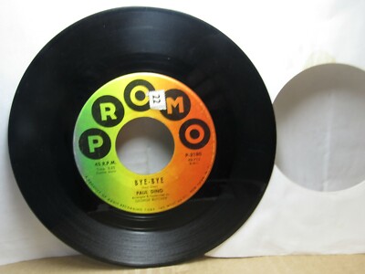 Old 45 RPM Record - Promo P-2180 - Paul Dino - Bye-Bye / Ginnie Bell | eBay