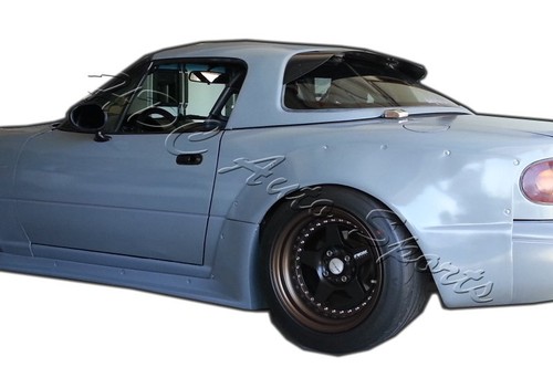 For Mazda Miata / MX-5 Hard Top Black ABS Acrylic Rear Window Roof ...