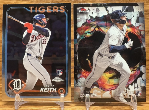 COLT KEITH Rookie Card LOT | 2024 Topps Chrome + Topps Finest Detroit ...